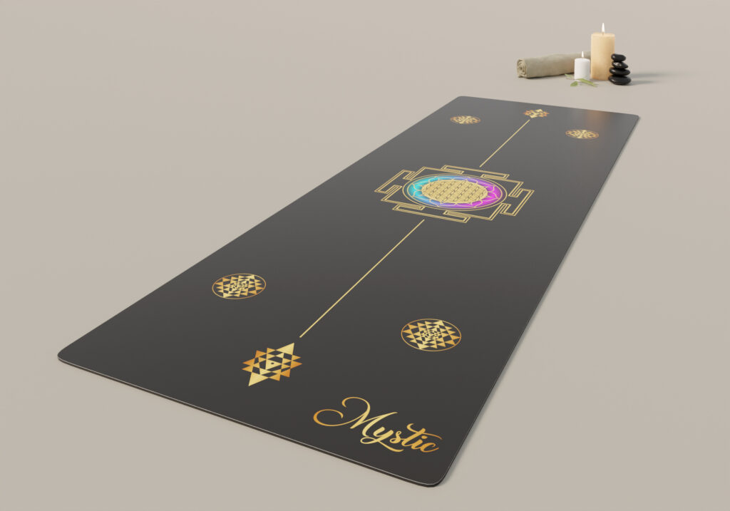 Sri Yantra & Flower of Life Yoga Mat - Mystic Yoga Mats & Collectibles
